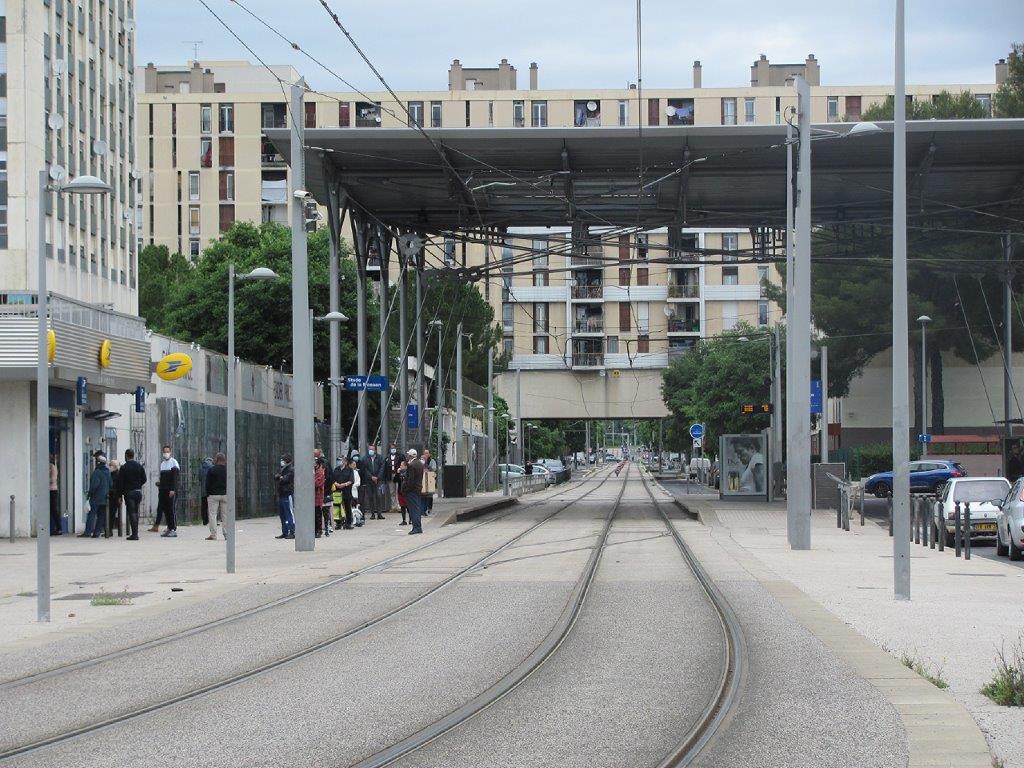 13 mai 2020 – Station « Stade de la Mosson de la ligne 1 quai direction ...