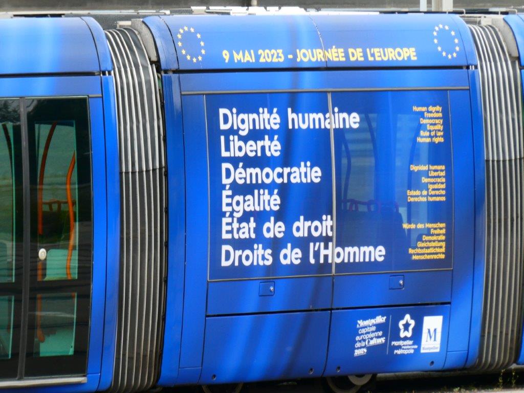 9 mai 2023 – A Montpellier, la rame 2070 Citadis 402 Alstom multiligne ...